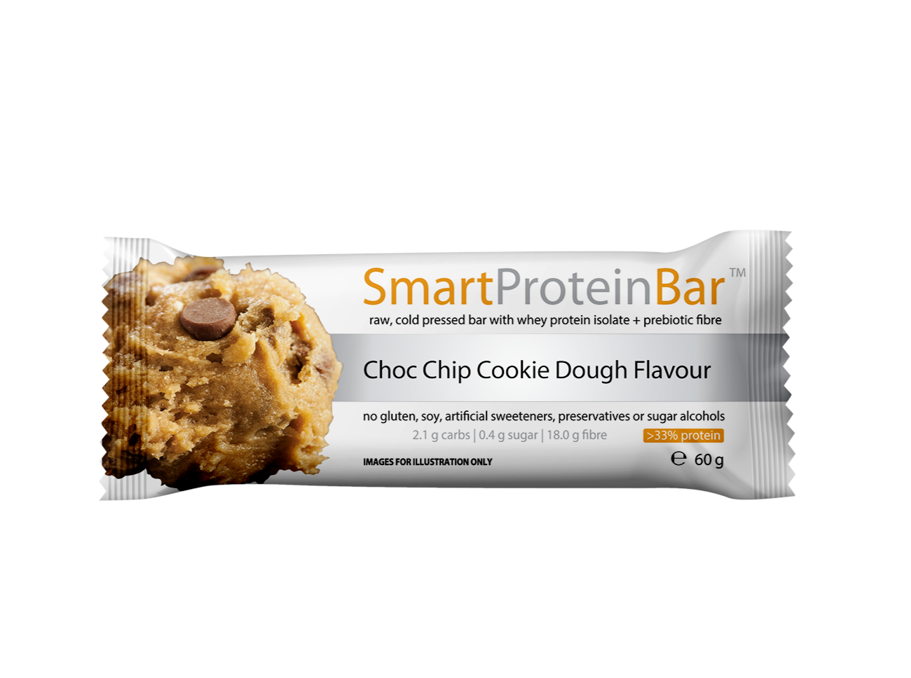 Choc Chip Cookie Dough Smart Bar | Smart Bars for health conscious ...