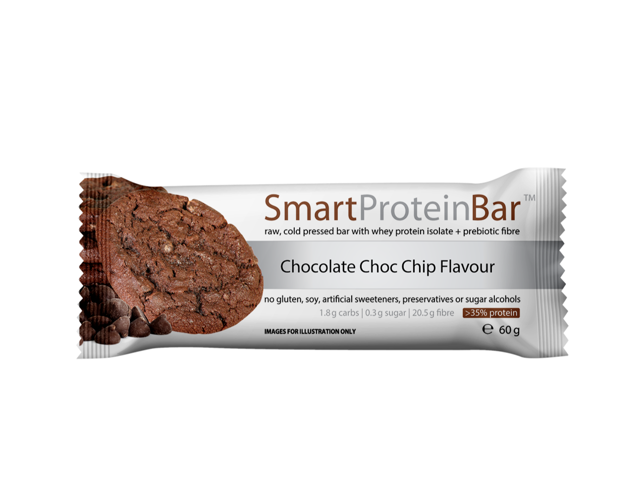 Choc Chip Cookie Dough Smart Bar | Smart Bars for health conscious ...