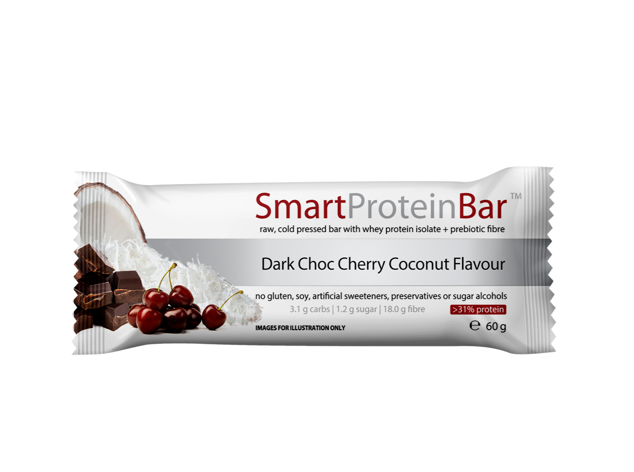 Dark Choc Cherry Coconut Smart Bar | Smart Bars for health conscious ...